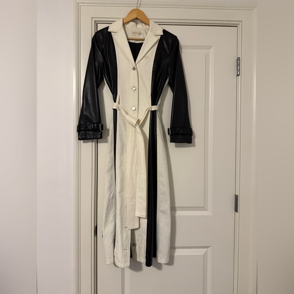 Alice + Olivia | Jackets & Coats | Alice Olivia Denim And Faux Leather ...